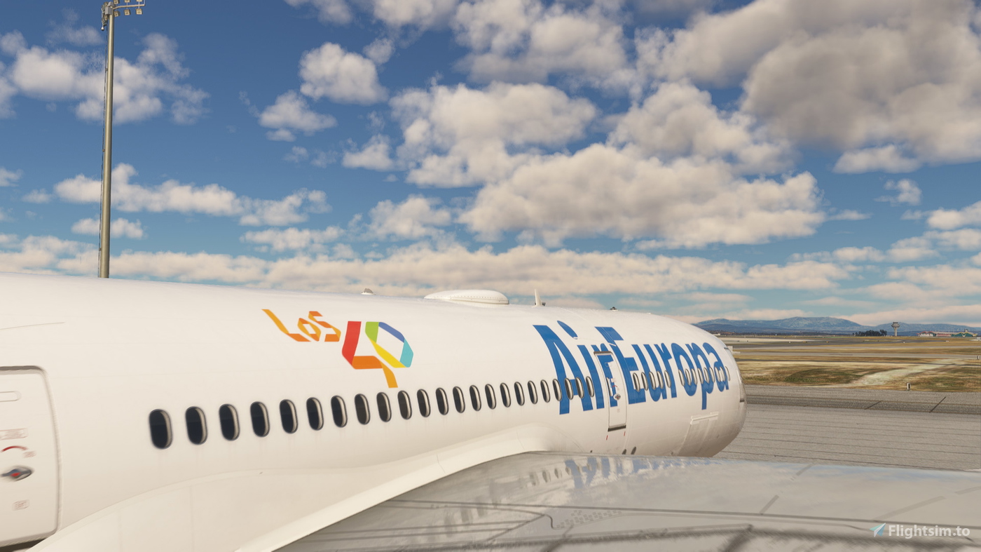Air Europa EC-NEI / "Los 40" Sticker for Microsoft Flight Simulator | MSFS