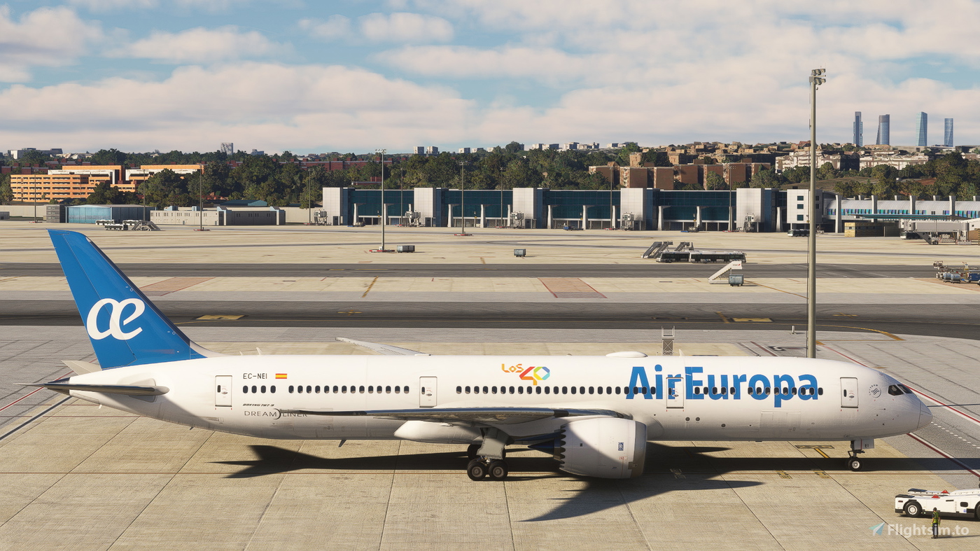 Air Europa EC-NEI / "Los 40" Sticker for Microsoft Flight Simulator | MSFS