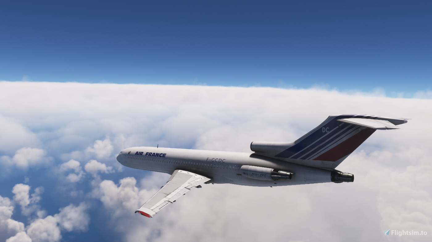 Air France (AFR) F-GCDC | FlightSim Studios B727 Passenger for ...