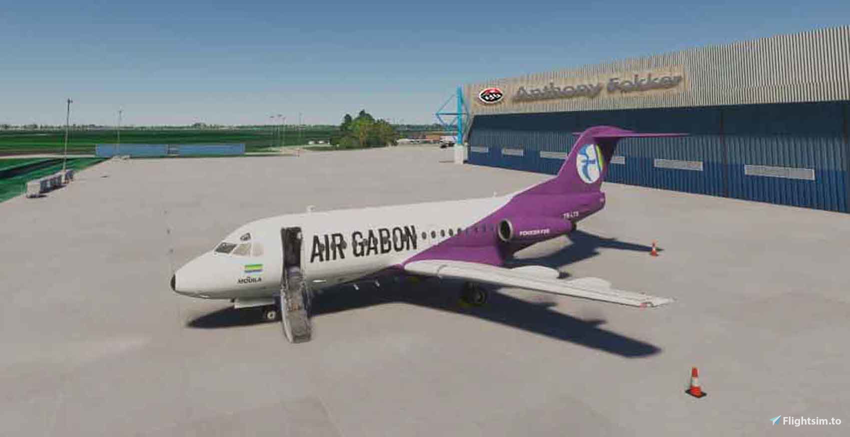 Air Gabon F28 MK 1000 TR-LTS - MSFS Add-on - Flightsim.to