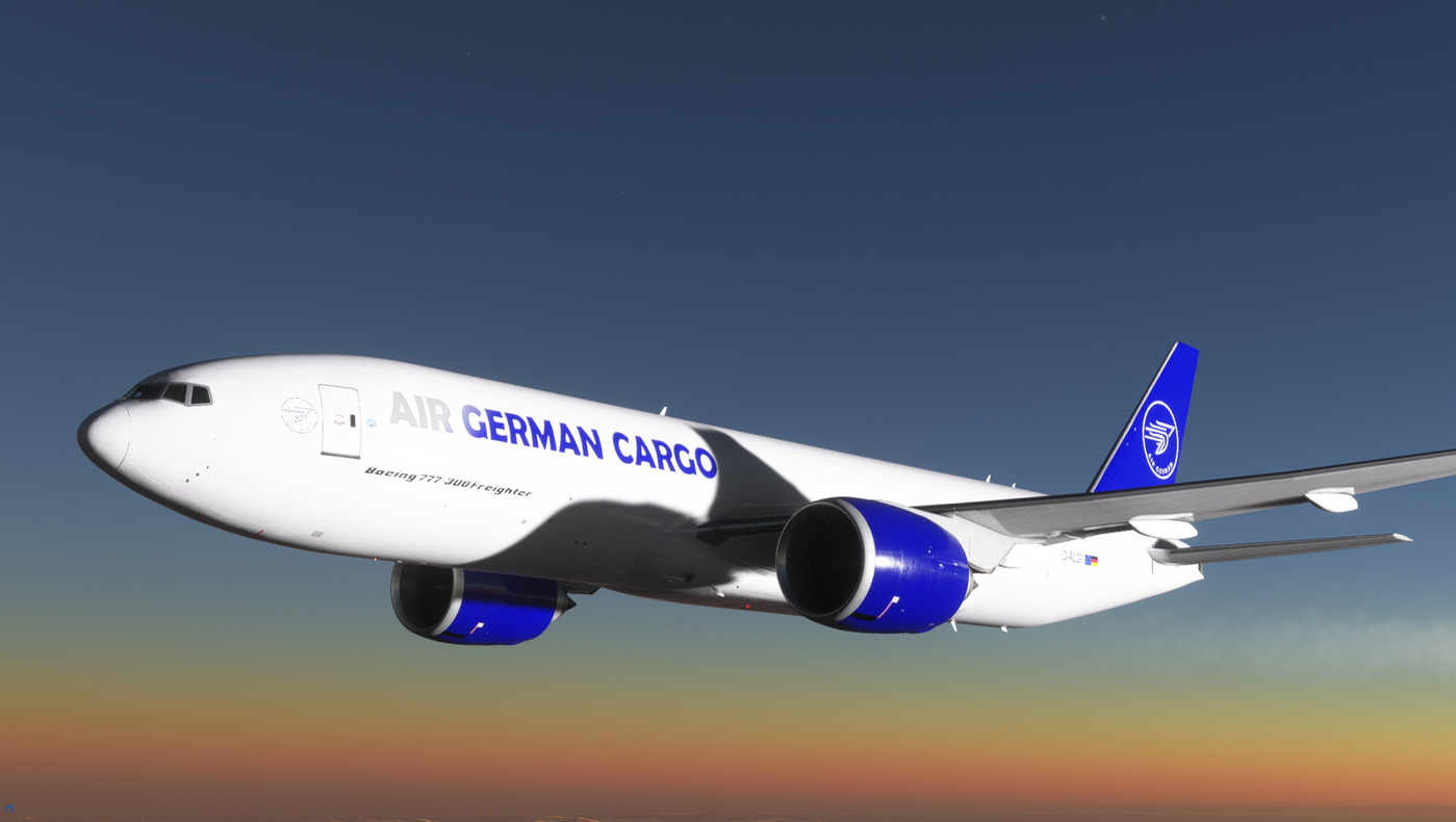 Air German Cargo PMDG B777F D-ALGJ for Microsoft Flight Simulator | MSFS