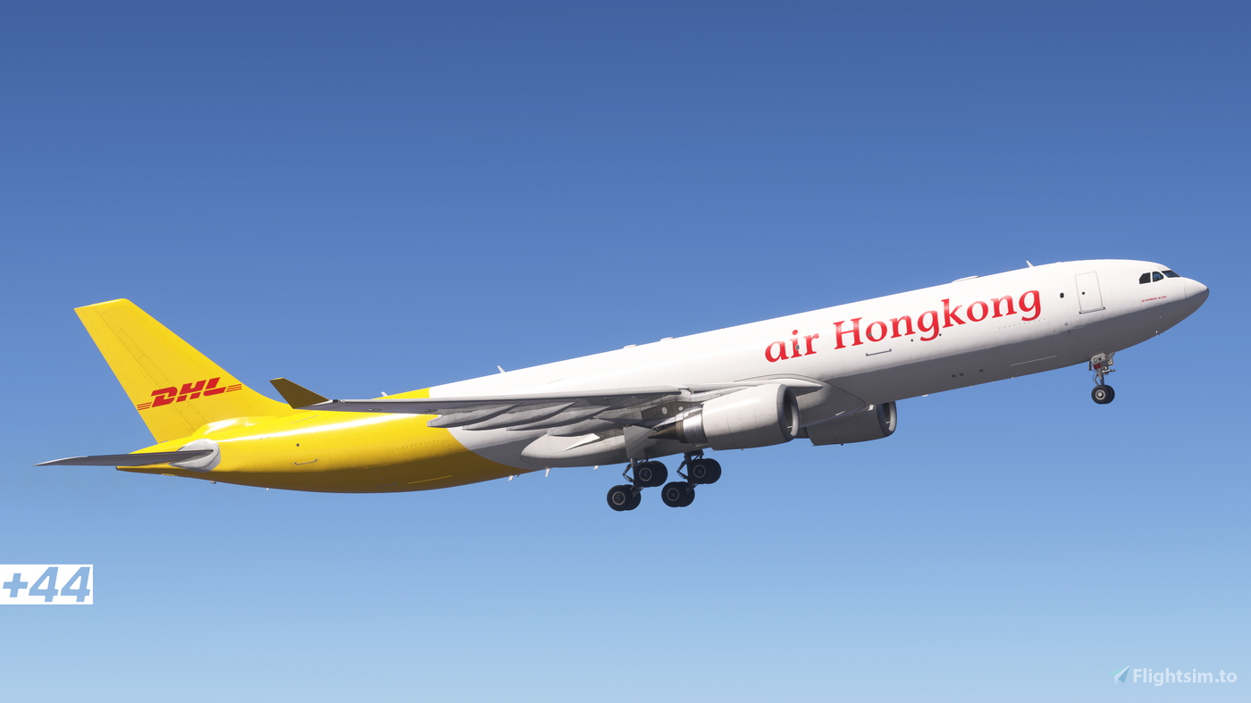 Air Hong Kong DHL (B-LDW) iniBuilds A330-300P2F - 8K 对于 Microsoft Flight Simulator | MSFS
