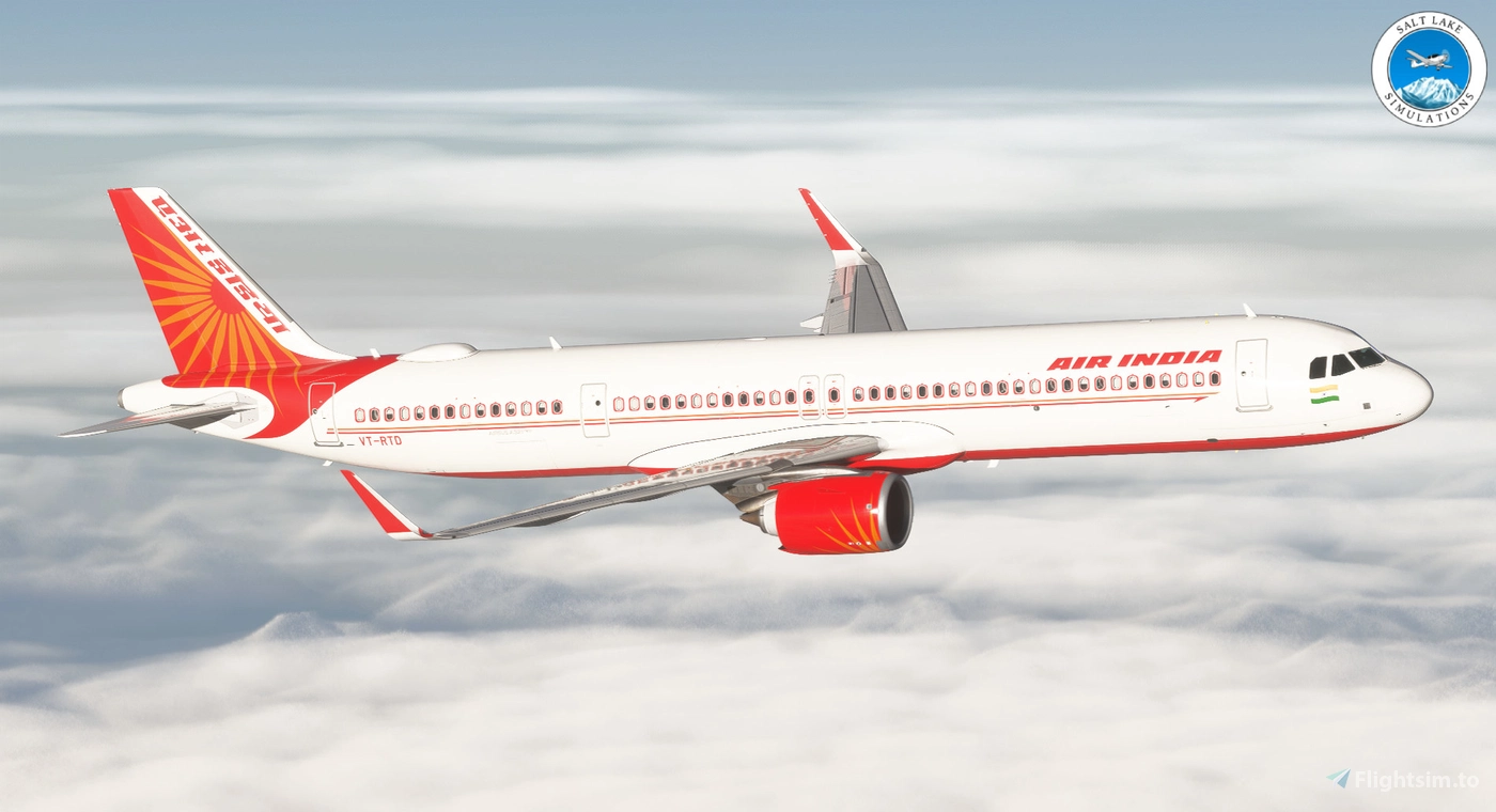 A321LR Air India VT-RTD w/Cabin | 8K | for Microsoft Flight Simulator ...