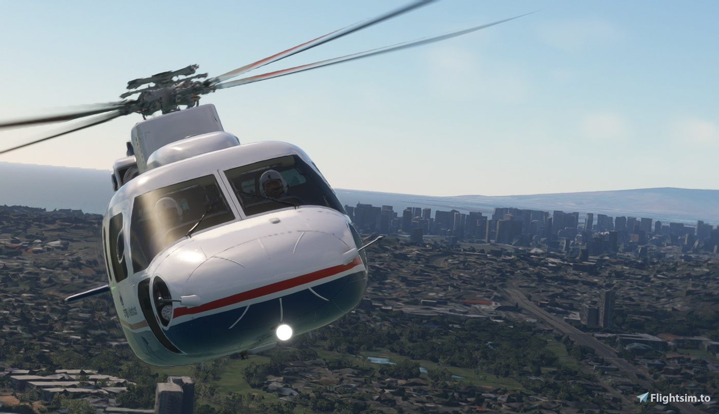 Air Methods S-76C++ Livery pro Microsoft Flight Simulator | MSFS