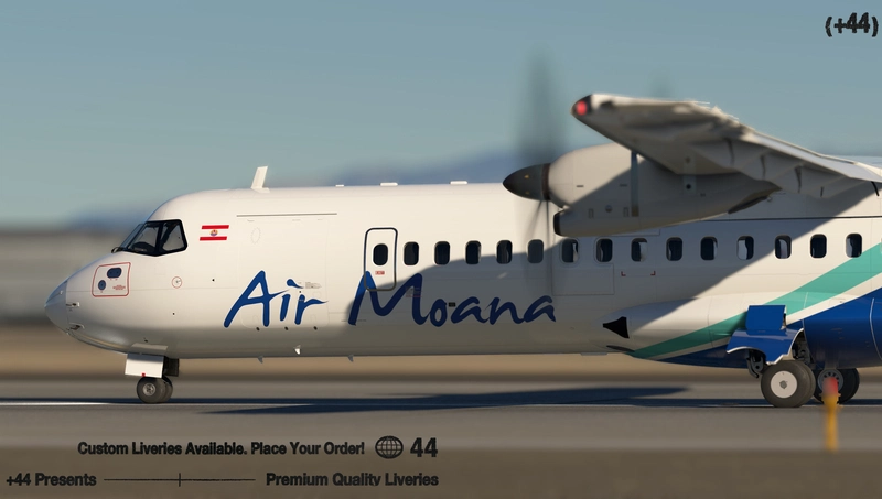 Air Moana (F-ORMV) ATR 72-600 - 8K for Microsoft Flight Simulator | MSFS