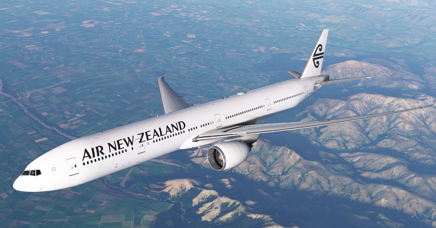 Air New Zealand all White 777-367ER (ZK-OKU) for Microsoft Flight ...