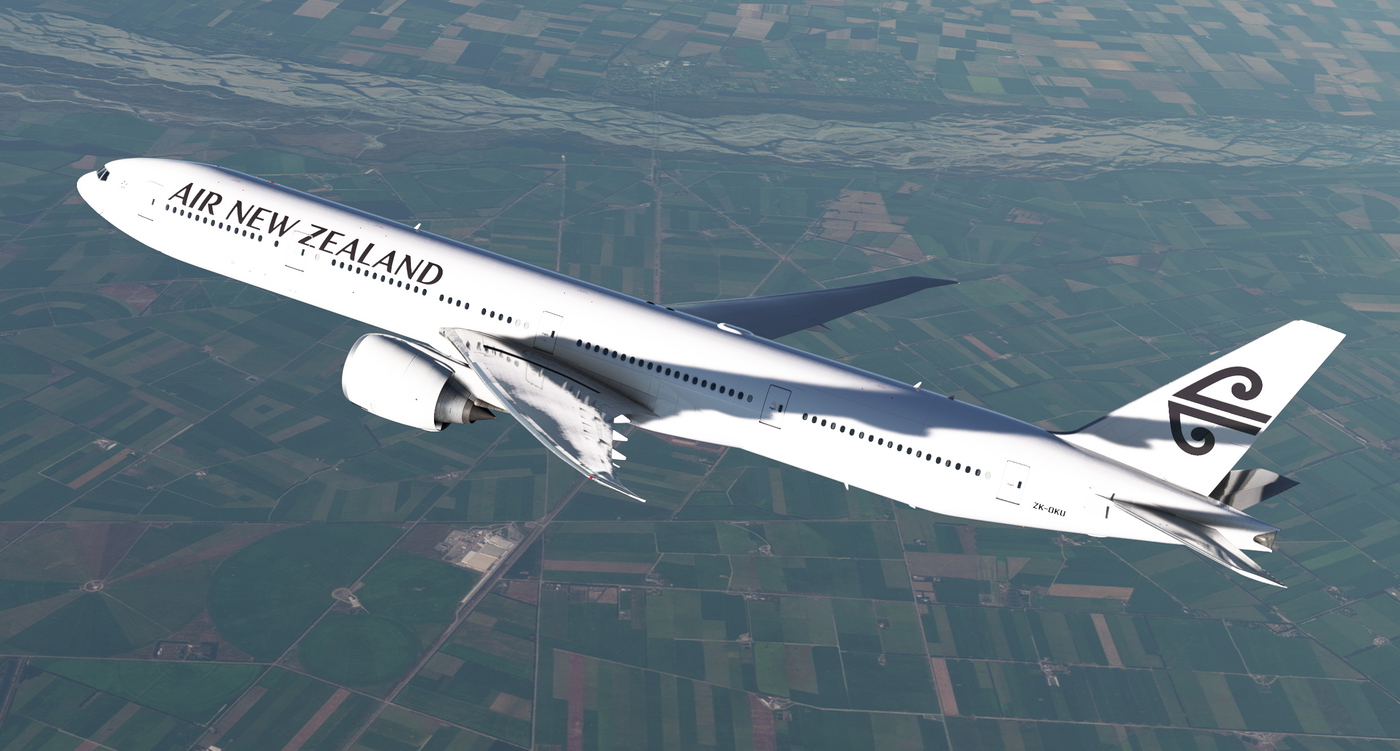 Air New Zealand all White 777-367ER (ZK-OKU) のために Microsoft Flight ...