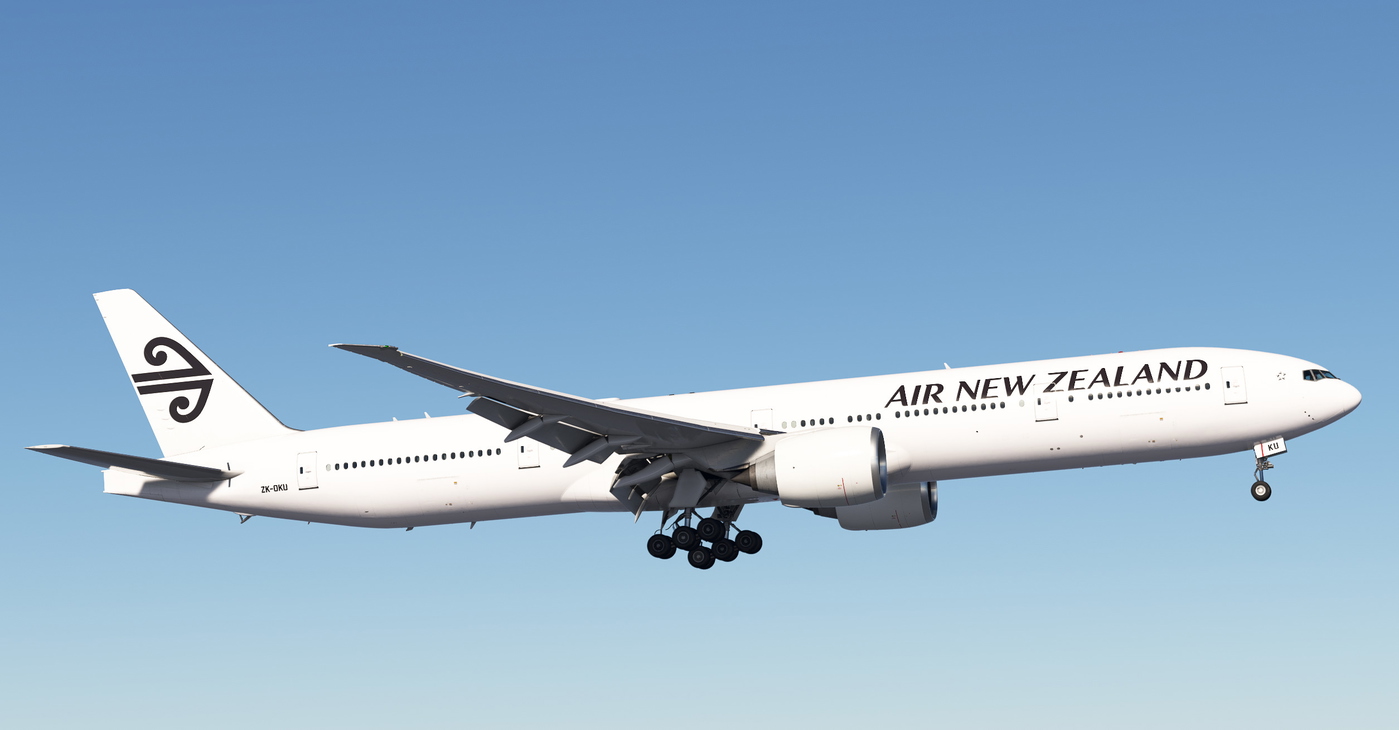 Air New Zealand all White 777-367ER (ZK-OKU) のために Microsoft Flight ...
