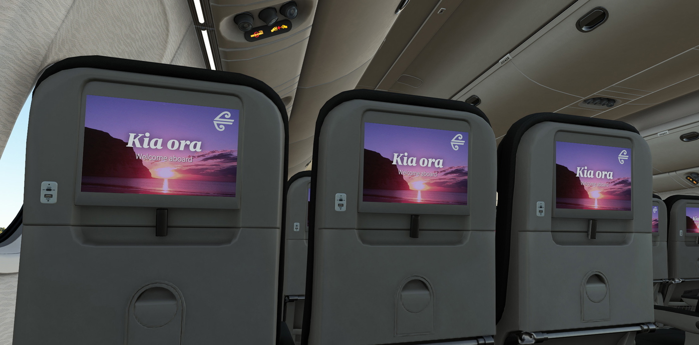 Air New Zealand all White 777-367ER (ZK-OKU) のために Microsoft Flight ...