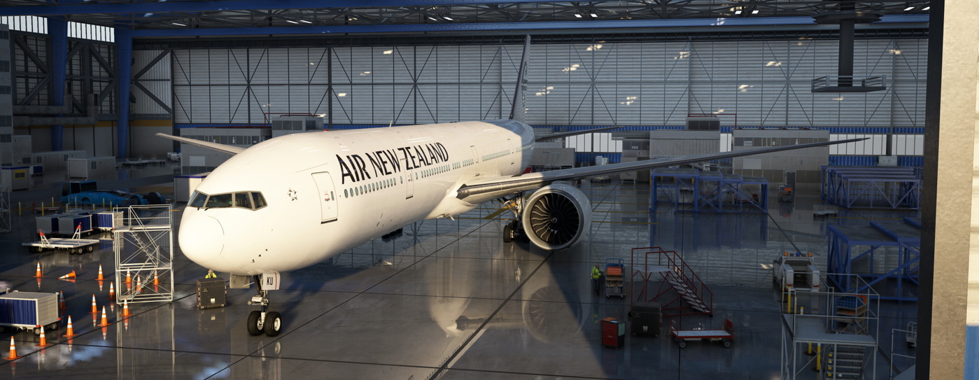 Air New Zealand all White 777-367ER (ZK-OKU) のために Microsoft Flight ...