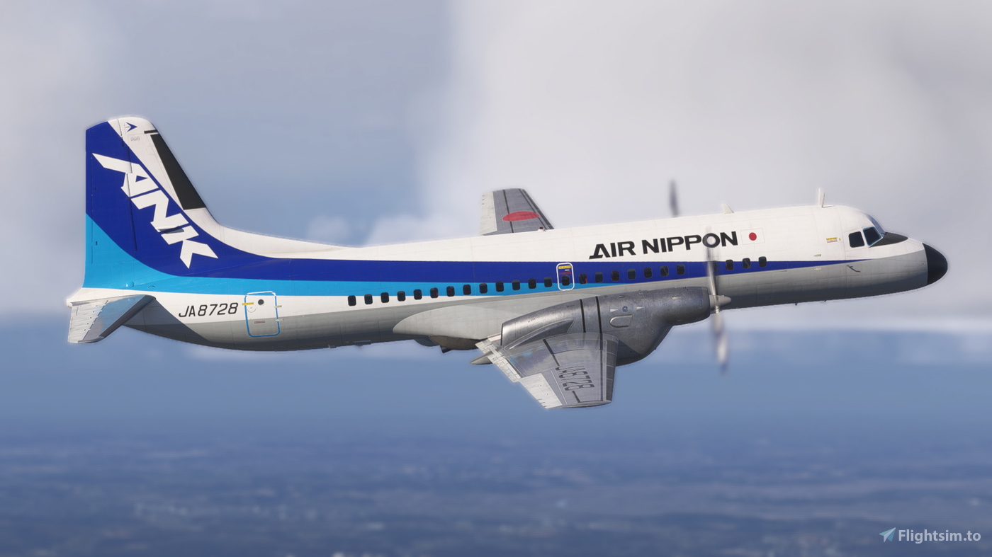 Air Nippon | JA8728 | YS-11 for Microsoft Flight Simulator | MSFS