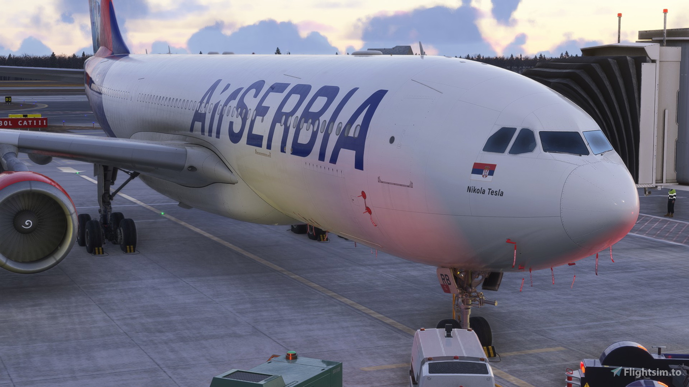 Air Serbia | Nikola Tesla (iniBuilds A330-200GE) MSFS 2024 for ...