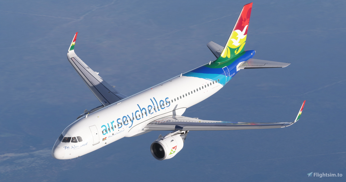 [A32NX] Air Seychelles S7-PTI/S7-VEV | FlyByWire A320neo | 8K for Microsoft Flight Simulator | MSFS
