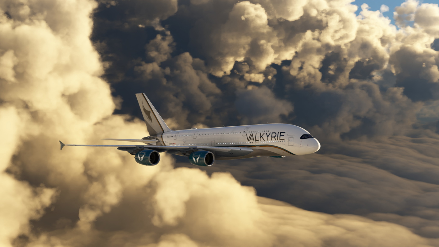 Air Valkyrie| N380VK | Microsoft Flight Simulator | FlyByWire A380x 8K ...