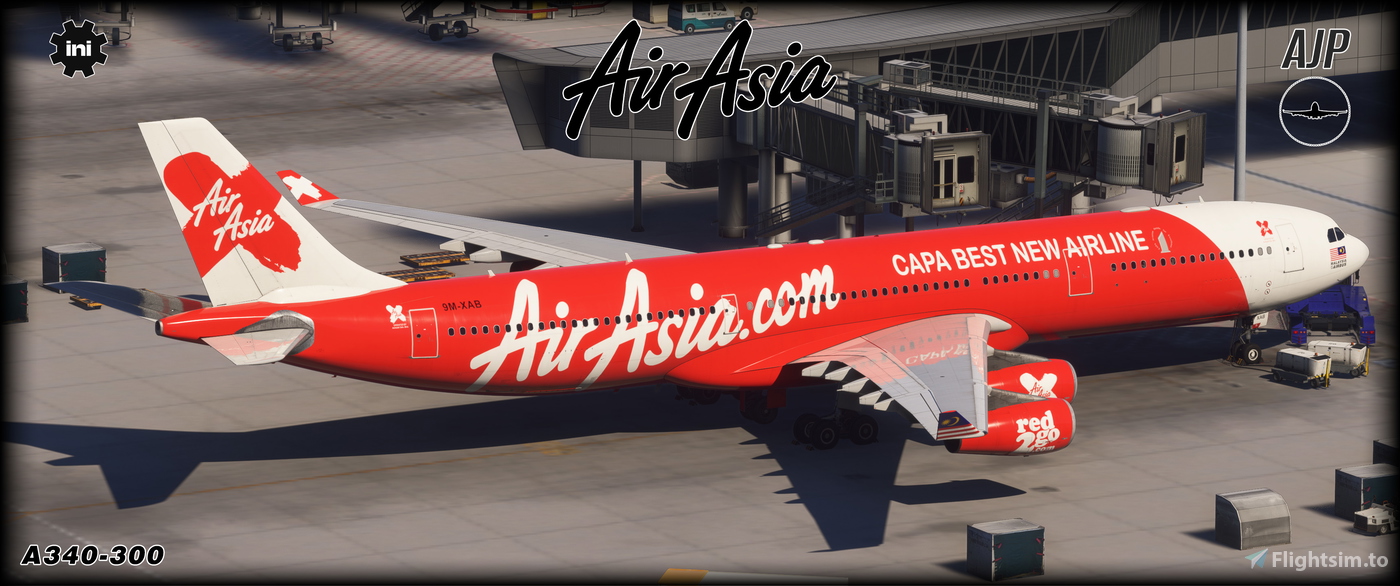 AirAsia X - 9M-XAB - Inibuilds A340-300 for Microsoft Flight Simulator ...