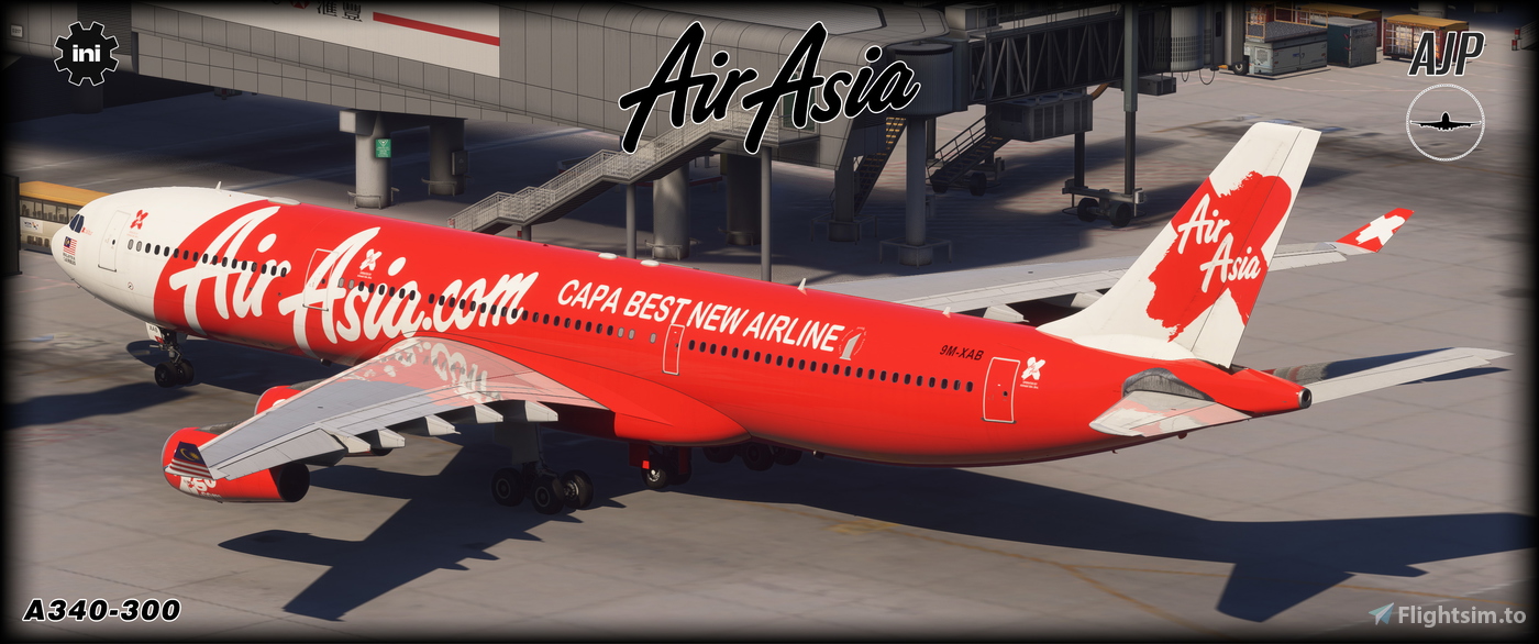 AirAsia X - 9M-XAB - Inibuilds A340-300 pour Microsoft Flight Simulator ...