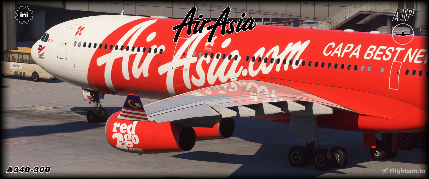 AirAsia X - 9M-XAB - Inibuilds A340-300 for Microsoft Flight Simulator ...