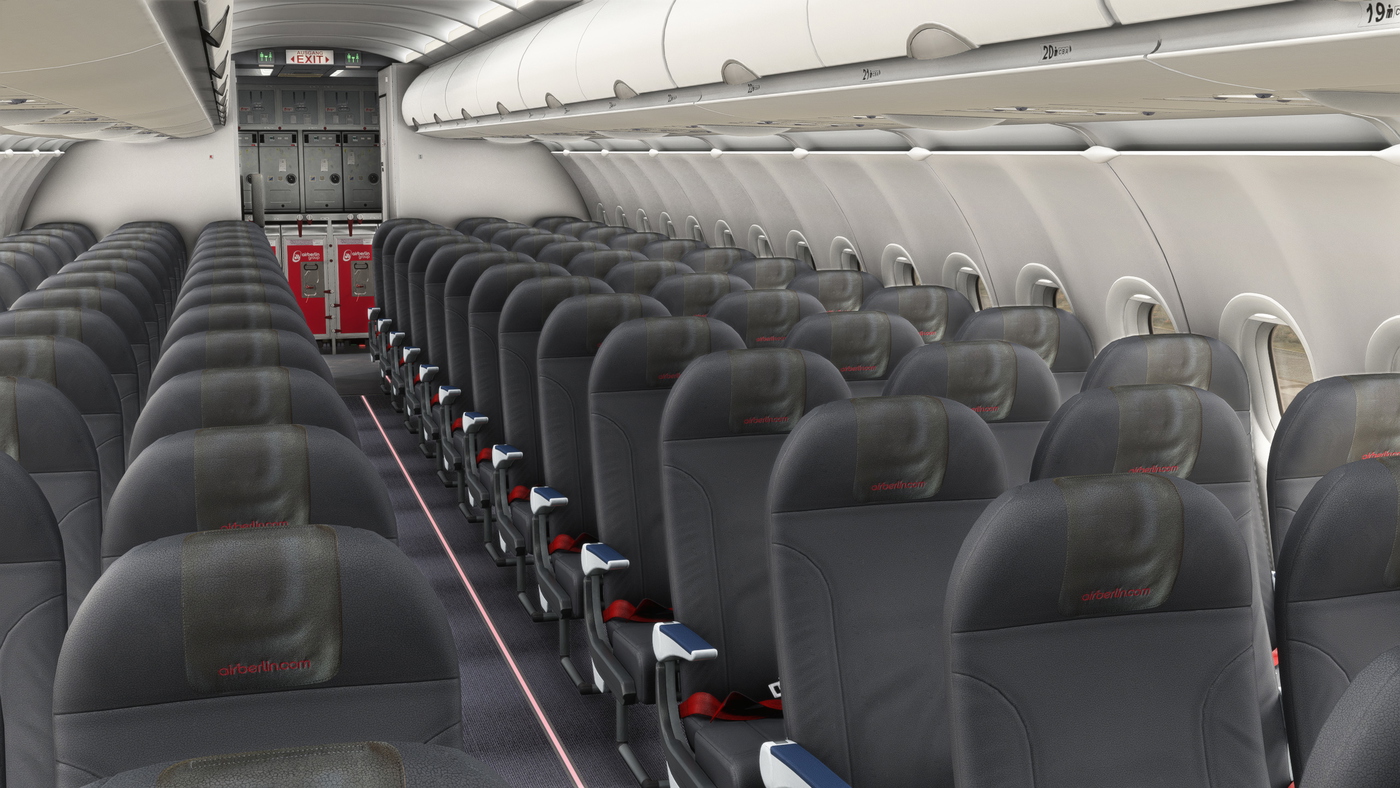Airberlin [D-ABNX] w/Cabin Fenixsim A320 Sharklet [8K+4K] for Microsoft ...