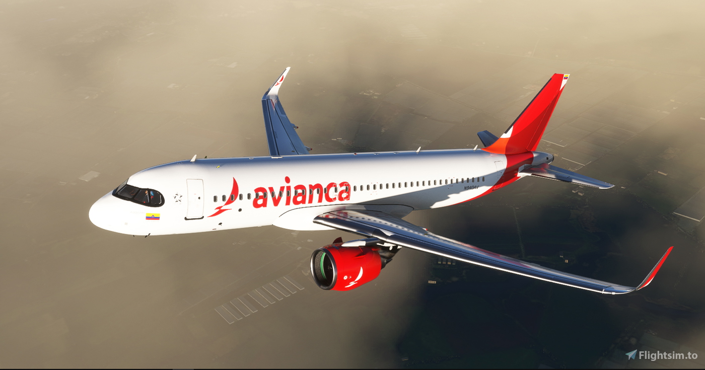 Airbus A20N Avianca N940AV - FlyByWare [A32NX] for Microsoft Flight ...