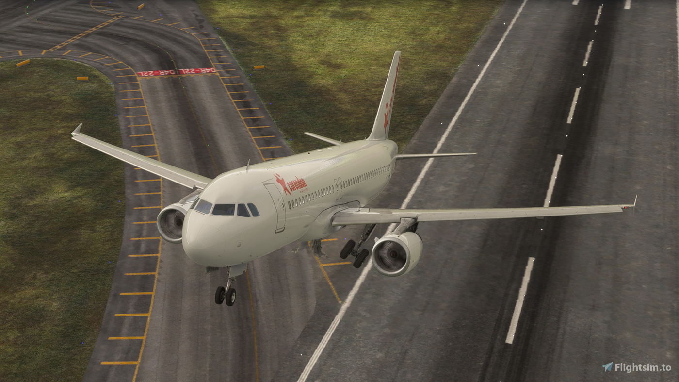 Airbus A320-232(IAE) Corendon Airlines LY-LGA w/ real Cockpit decals ...