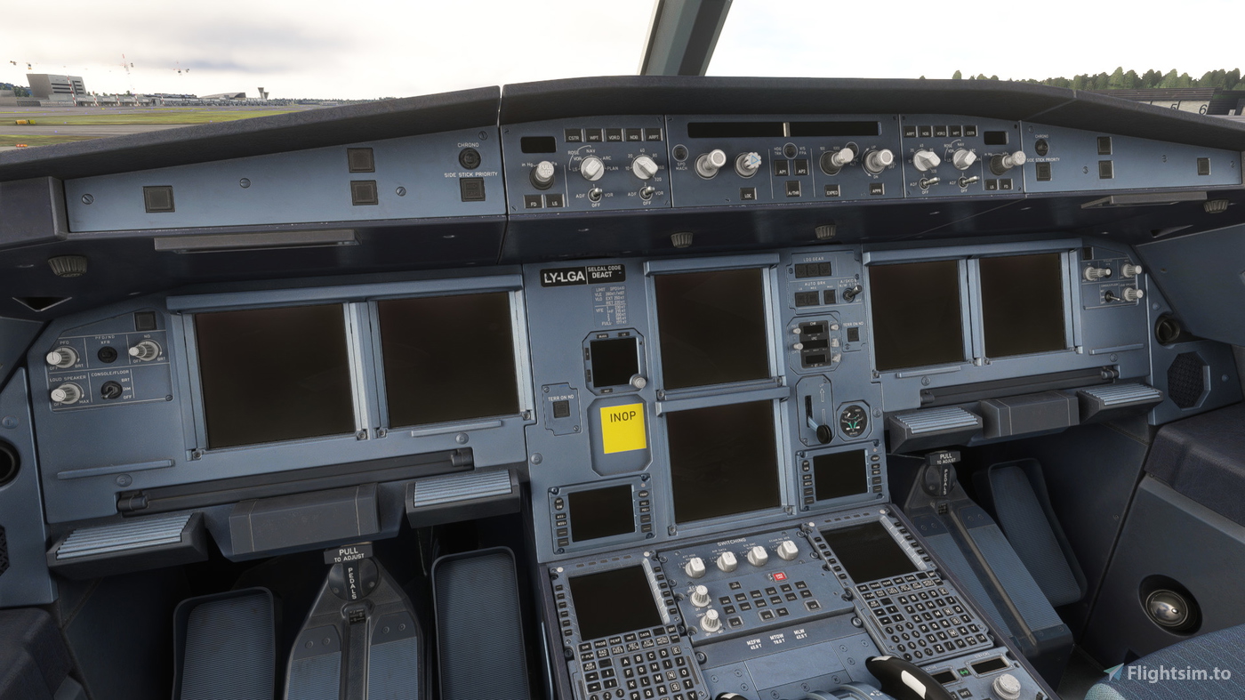 Airbus A320-232(IAE) Corendon Airlines LY-LGA w/ real Cockpit decals ...