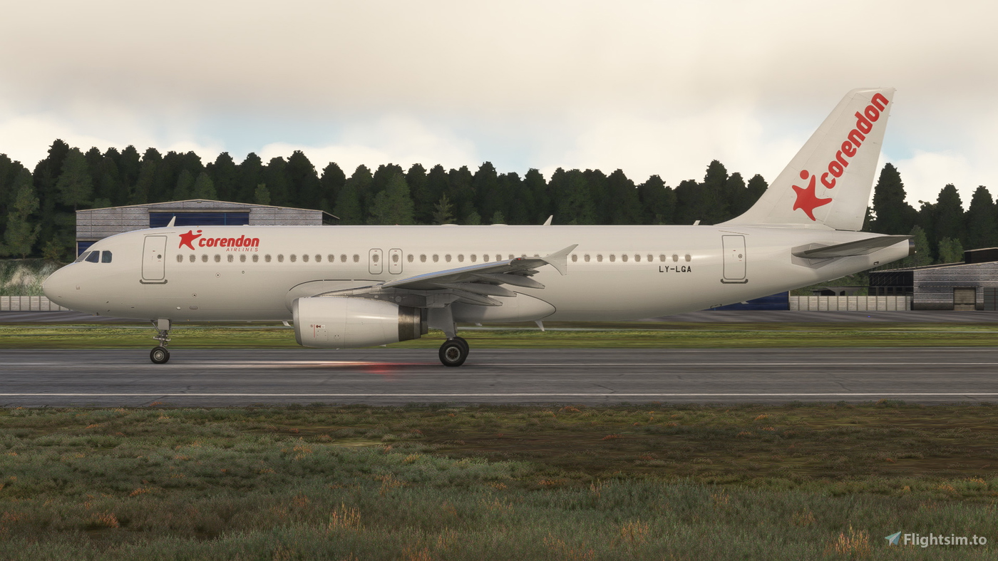 Airbus A320-232(IAE) Corendon Airlines LY-LGA w/ real Cockpit decals ...