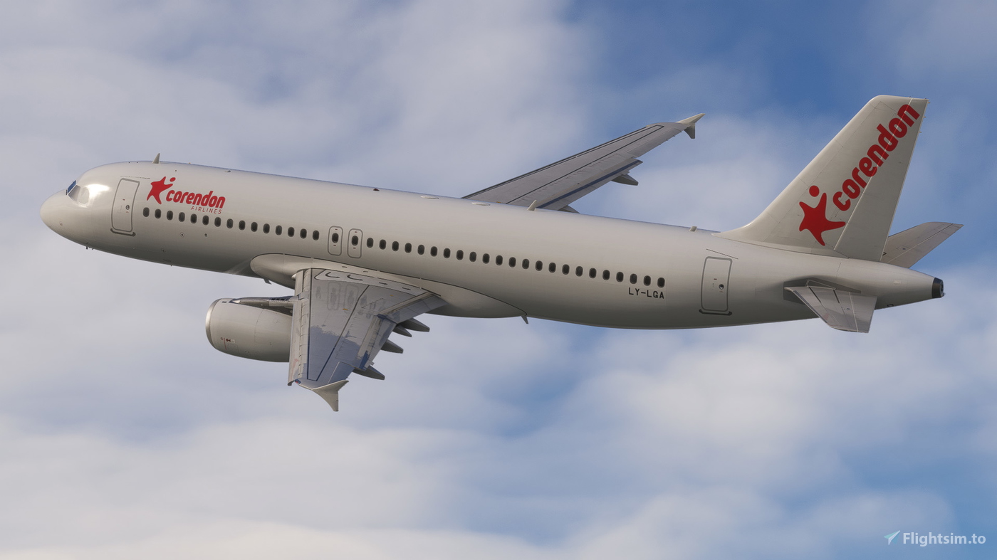 Airbus A320-232(IAE) Corendon Airlines LY-LGA w/ real Cockpit decals ...