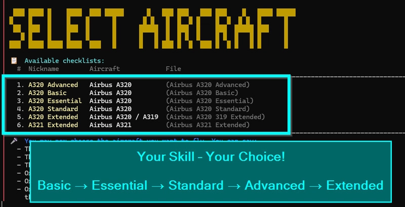 Checklists for Fenix Simulations A320 on Microsoft Flight Simulator