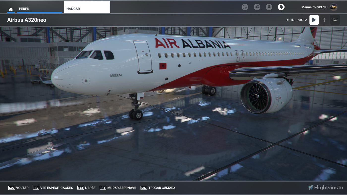 Airbus A320 Neo Air Albania for Microsoft Flight Simulator | MSFS