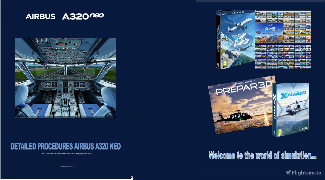 Airbus a320 neo checklist for Microsoft Flight Simulator | MSFS