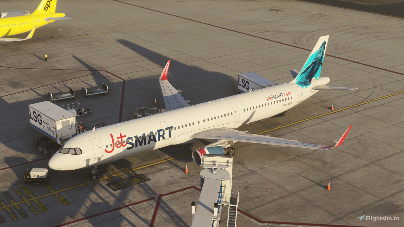 Airbus A321 SL JetSMART Chile (CC-AWT) Ballena Jorobada for Microsoft Flight Simulator | MSFS