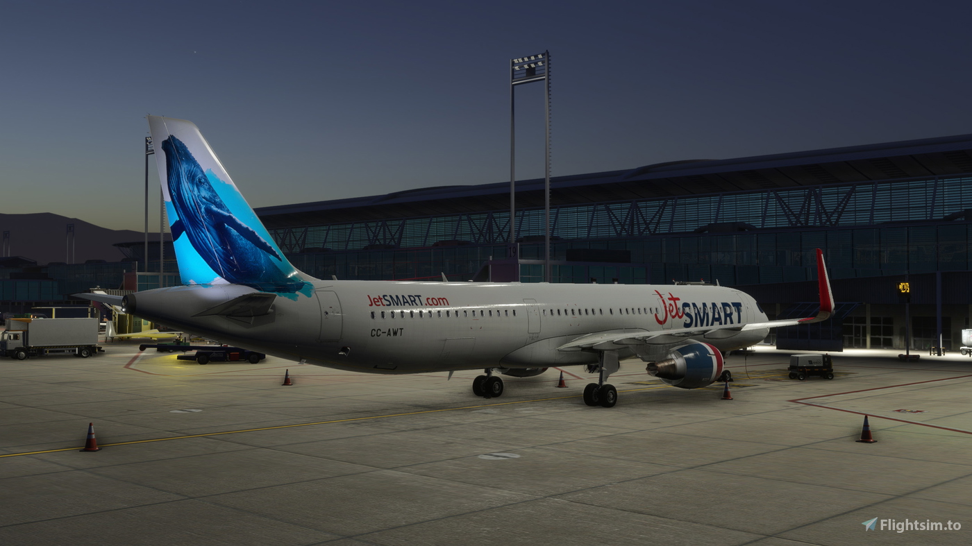 Airbus A321 SL JetSMART Chile (CC-AWT) Ballena Jorobada for Microsoft Flight Simulator | MSFS