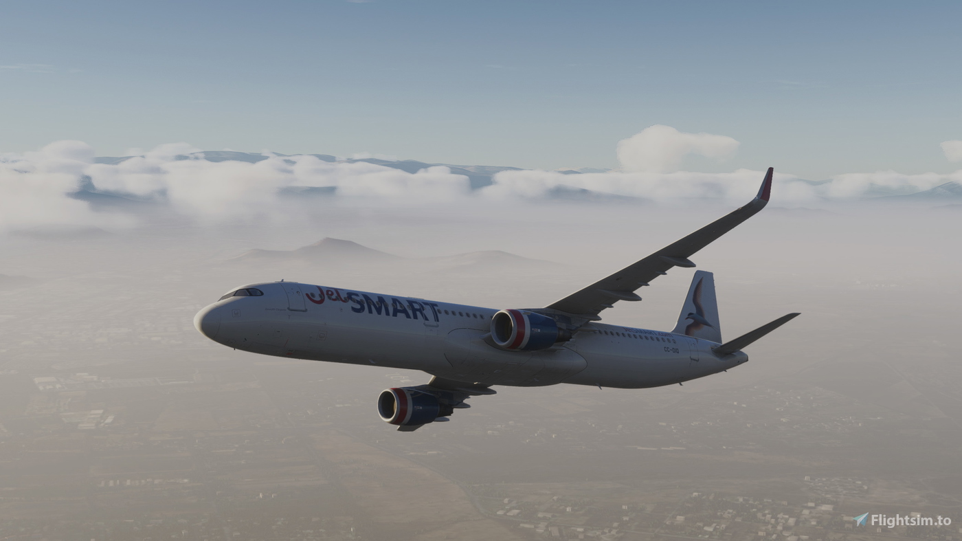 Airbus A321 SL JetSMART Chile (CC-DIQ) Gaviotín Elegante for Microsoft Flight Simulator | MSFS