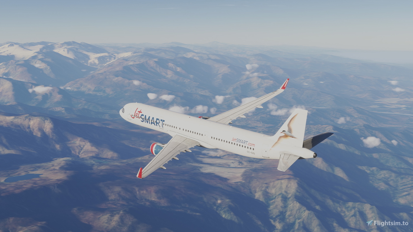 Airbus A321 SL JetSMART Chile (CC-DIQ) Gaviotín Elegante for Microsoft Flight Simulator | MSFS