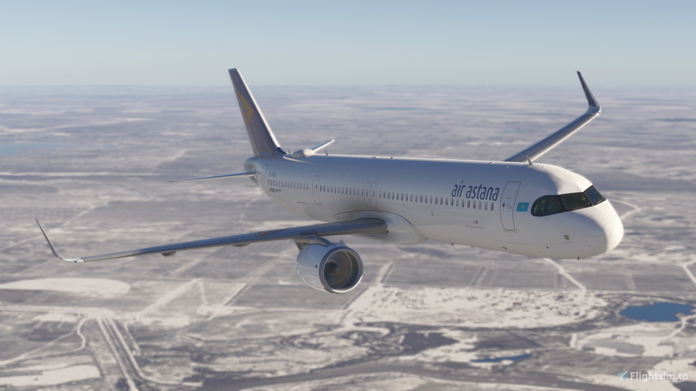 Airbus A321LR Air Astana (EI-KGA) for Microsoft Flight Simulator | MSFS