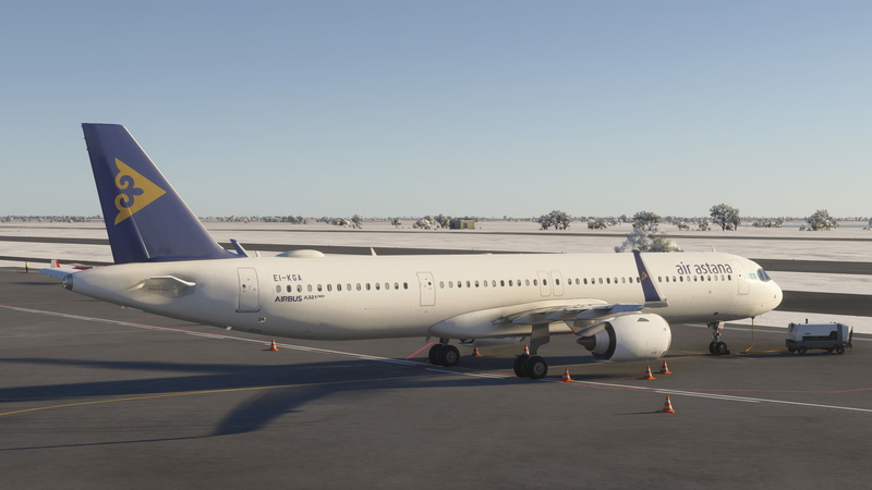 Airbus A321LR Air Astana (EI-KGA) for Microsoft Flight Simulator | MSFS