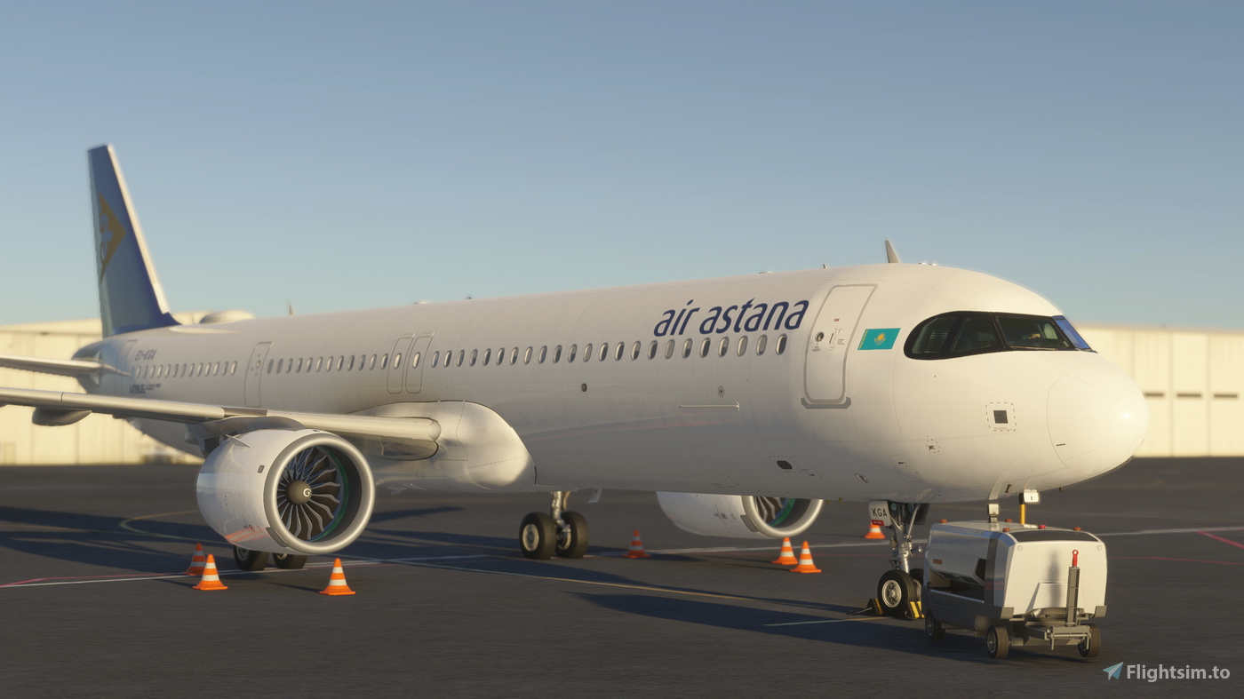Airbus A321LR Air Astana (EI-KGA) for Microsoft Flight Simulator | MSFS