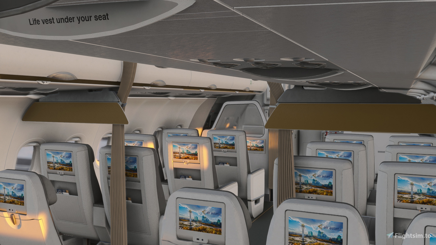 Airbus A321LR Air Astana (EI-KGA) for Microsoft Flight Simulator | MSFS