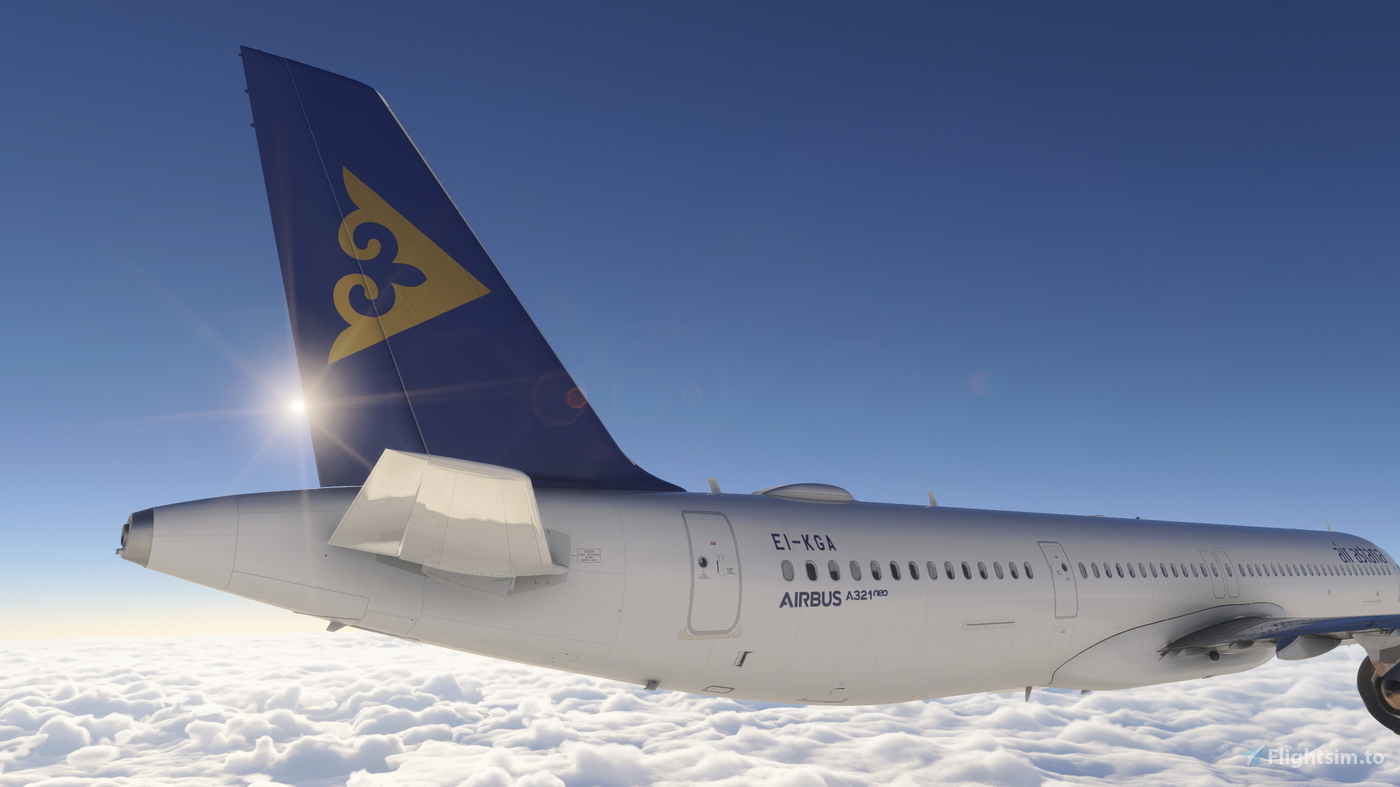 Airbus A321LR Air Astana (EI-KGA) for Microsoft Flight Simulator | MSFS