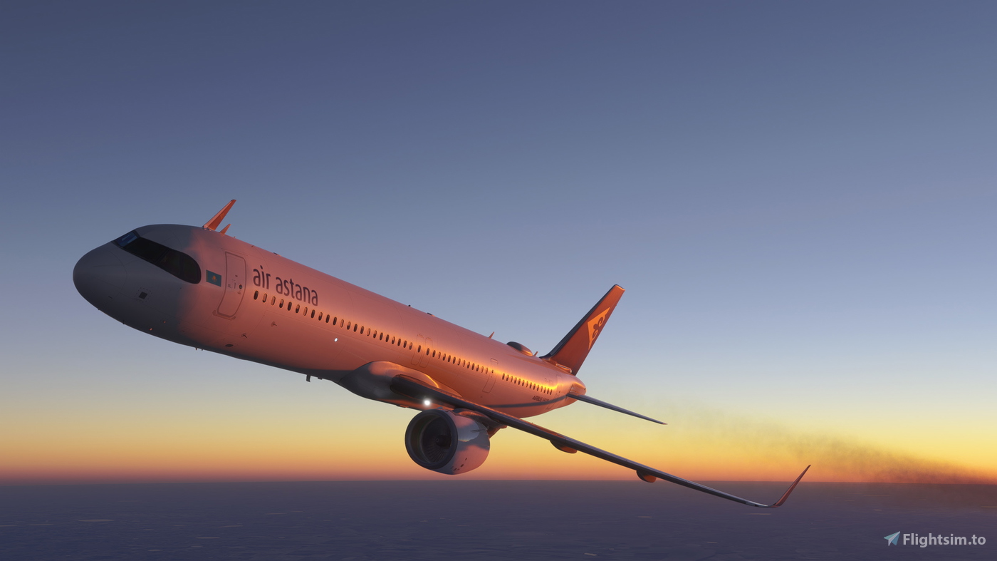 Airbus A321LR Air Astana (EI-KGA) for Microsoft Flight Simulator | MSFS