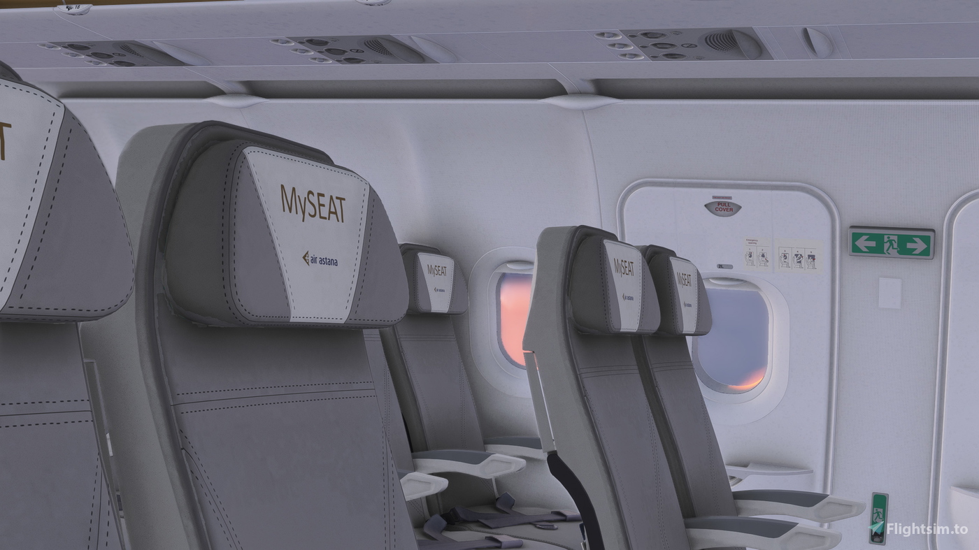 Airbus A321LR Air Astana (EI-KGA) for Microsoft Flight Simulator | MSFS