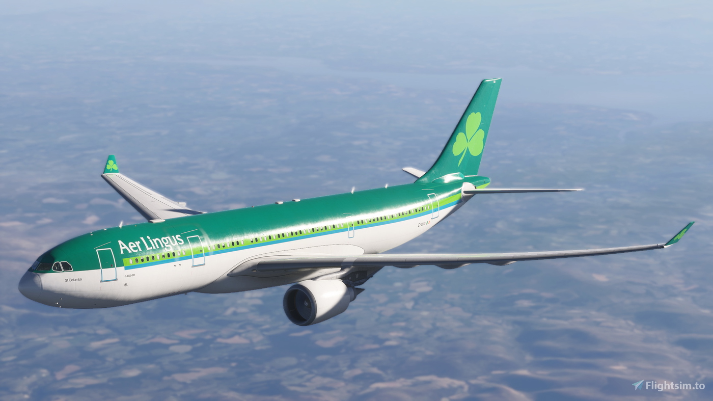 Airbus A330-200 Aer Lingus (EI-DUO) for Microsoft Flight Simulator | MSFS