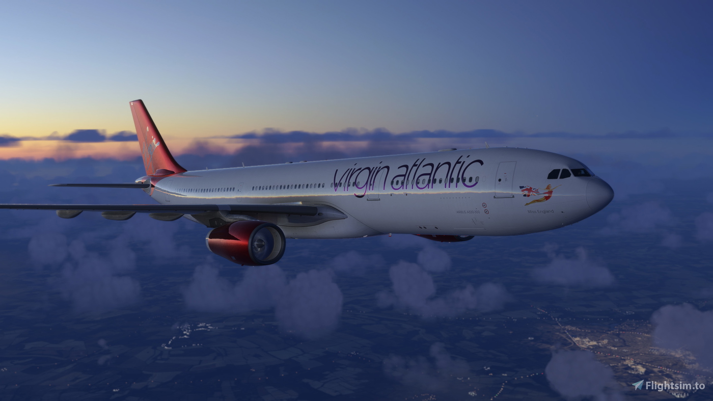 Airbus A330-300 Virgin Atlantic (G-VWAG) for Microsoft Flight Simulator ...