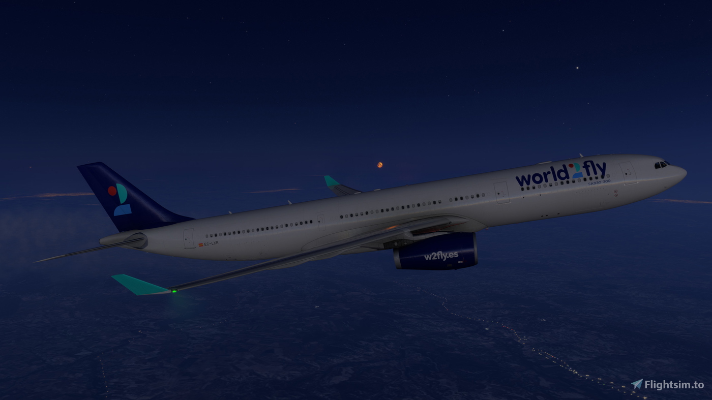 Airbus A330-300 World2Fly (EC-LXR) for Microsoft Flight Simulator | MSFS