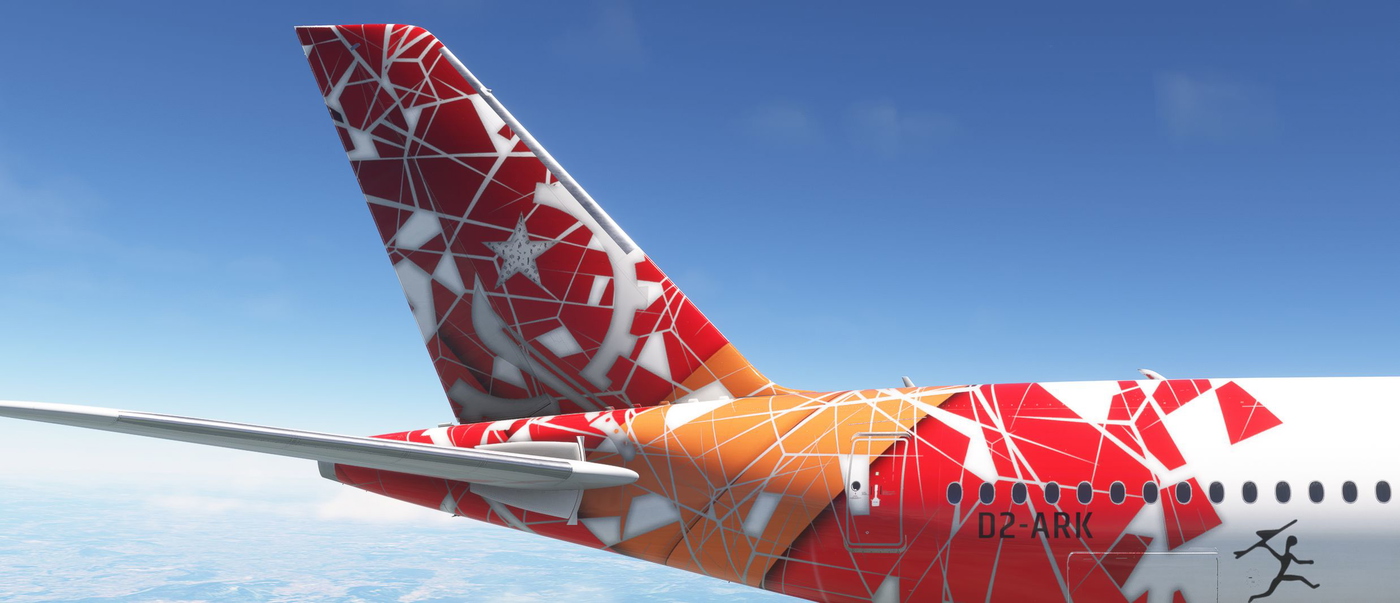 Airbus A350-900 TAF (D2-ARK) - livery for Microsoft Flight Simulator | MSFS
