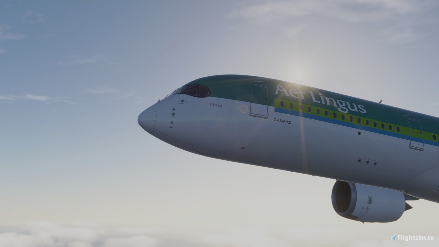 Airbus A350 Aer Lingus (Fictional) for Microsoft Flight Simulator | MSFS