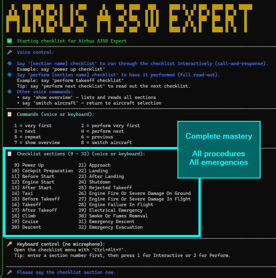 Airbus A350 Checklist Bundle - Checklist Bundle for Checklist Reader ...