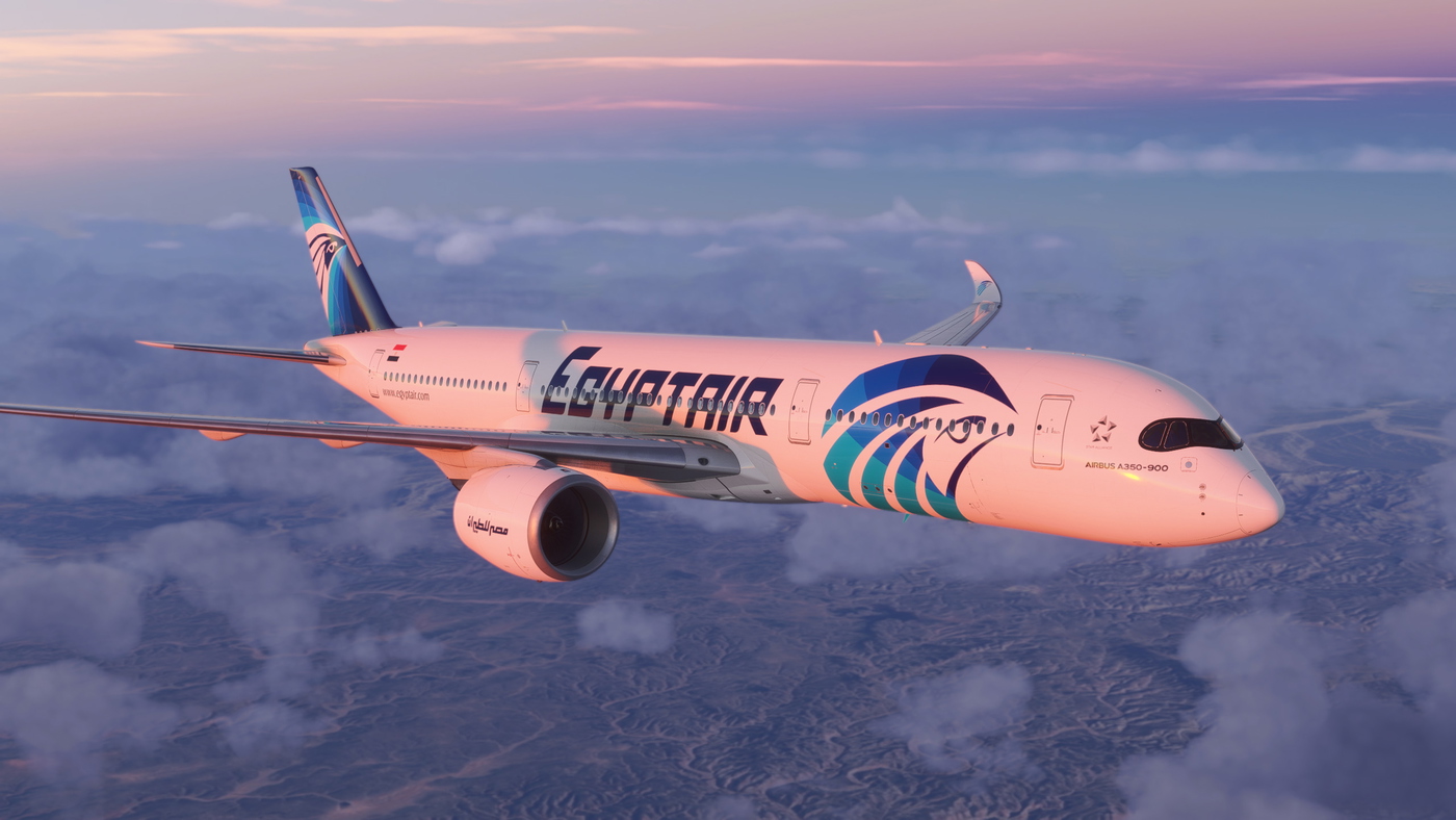 Airbus A350 EgyptAir (SU-GGE) 对于 Microsoft Flight Simulator | MSFS