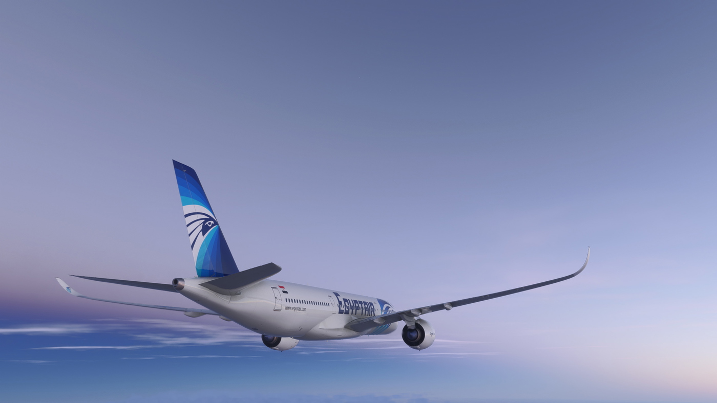 Airbus A350 EgyptAir (SU-GGE) dla Microsoft Flight Simulator | MSFS