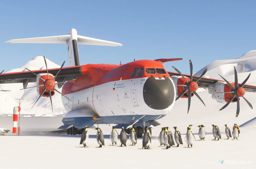 Airbus A400M German Antarctic Station Neumayer III 对于 Microsoft Flight Simulator | MSFS